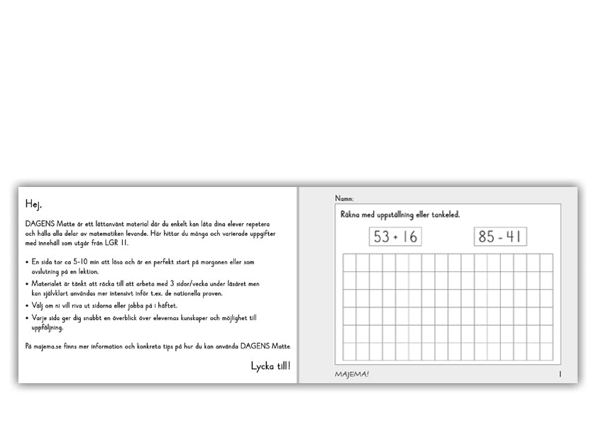 Dagens matte 3 | Majema