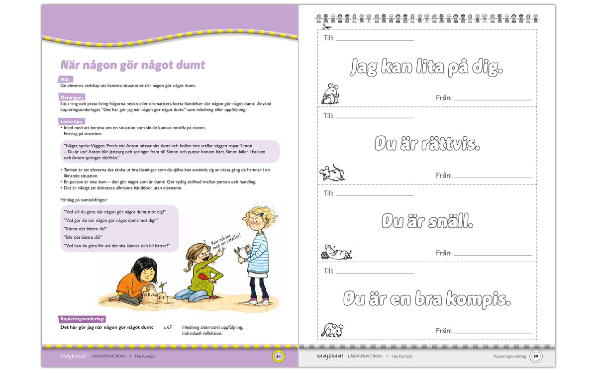 Lärarpraktikan hej kompis! åk FK-3 | Majema