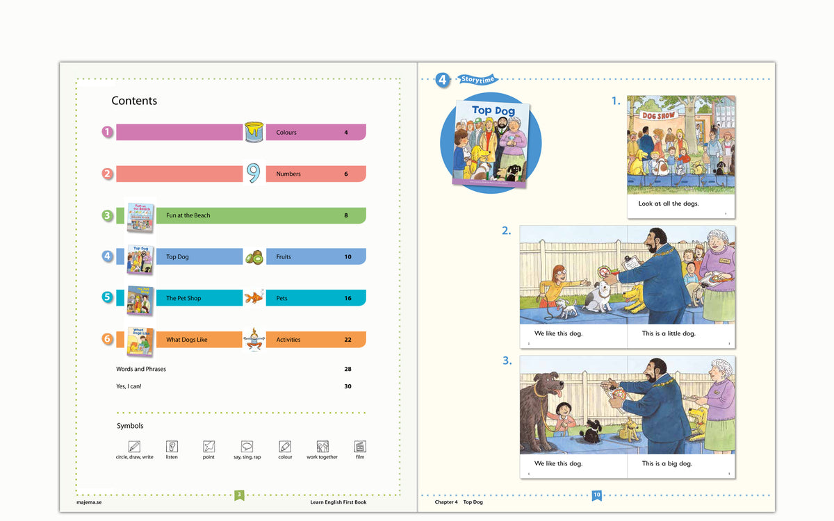 Learn English First book grundbok åk 1 | Majema